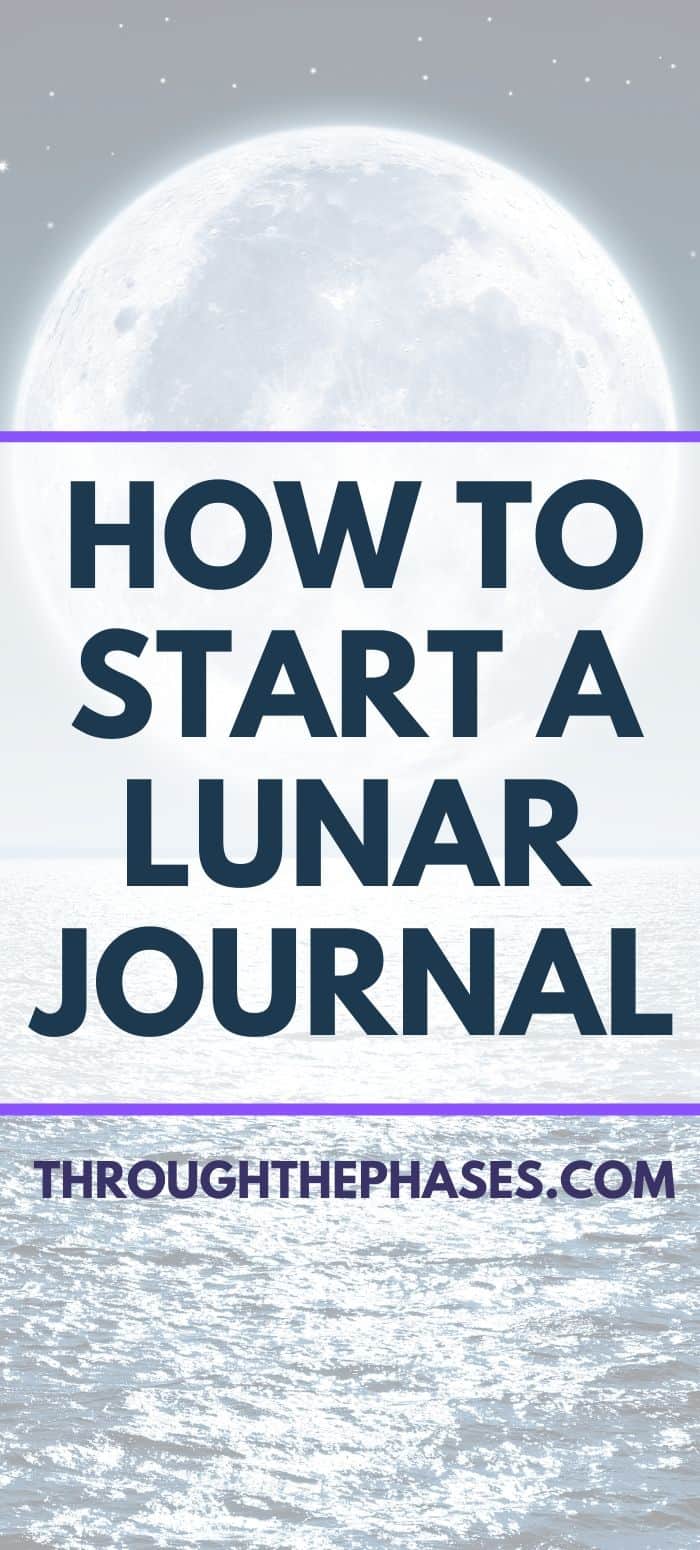 A Guide to Moon Journaling for Sacred Self Care - Through the Phases