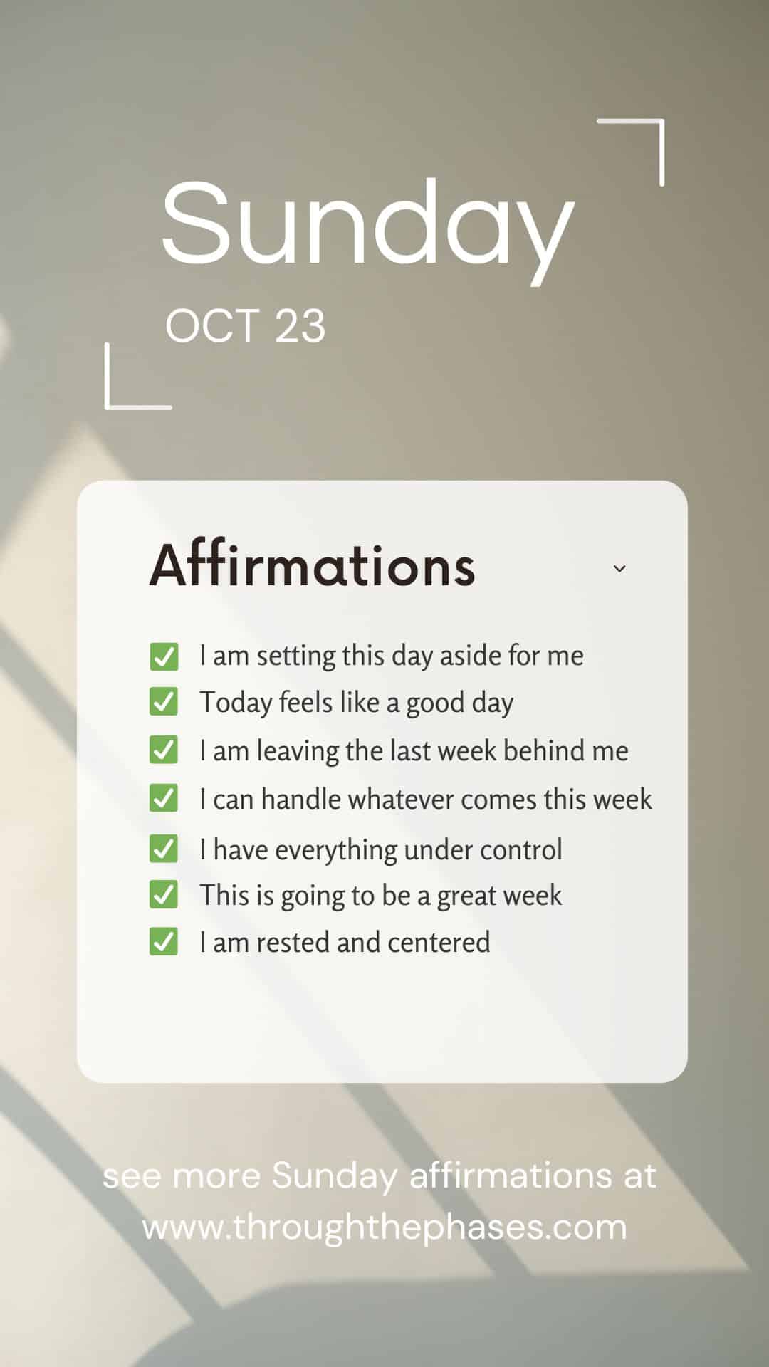 84 Positive Sunday Affirmations to Prepare for the Week Ahead