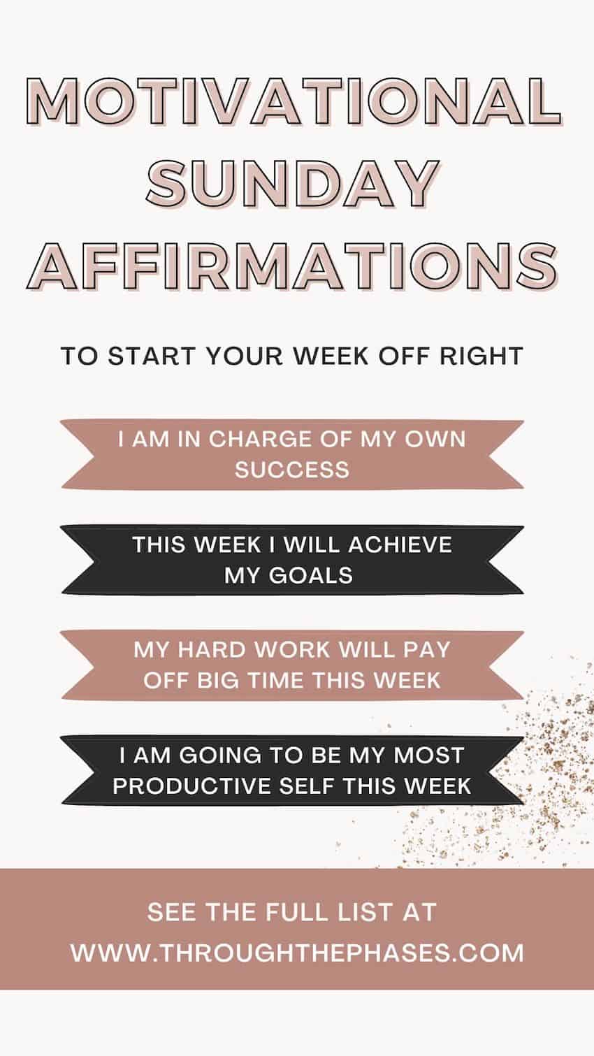 84 Positive Sunday Affirmations to Prepare for the Week Ahead